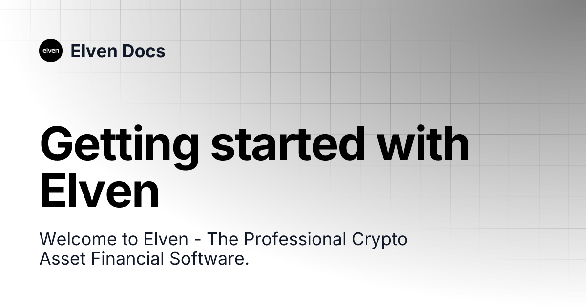 Getting started with Elven | Elven Docs Getting started with Elven | Elven Docs